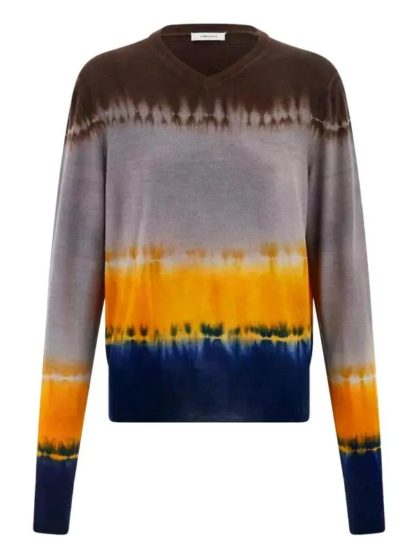 FERRAGAMO Tie-dye Jumper - Brown