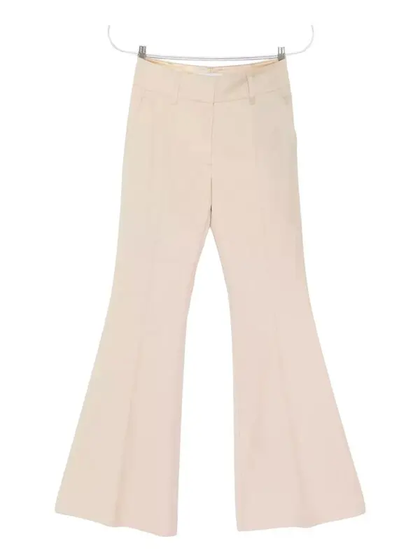 Gabriela Hearst Pleated Flared Trousers - Neutrals