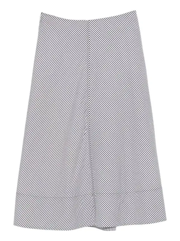 Brandon Maxwell The Knox Striped Skirt - Black