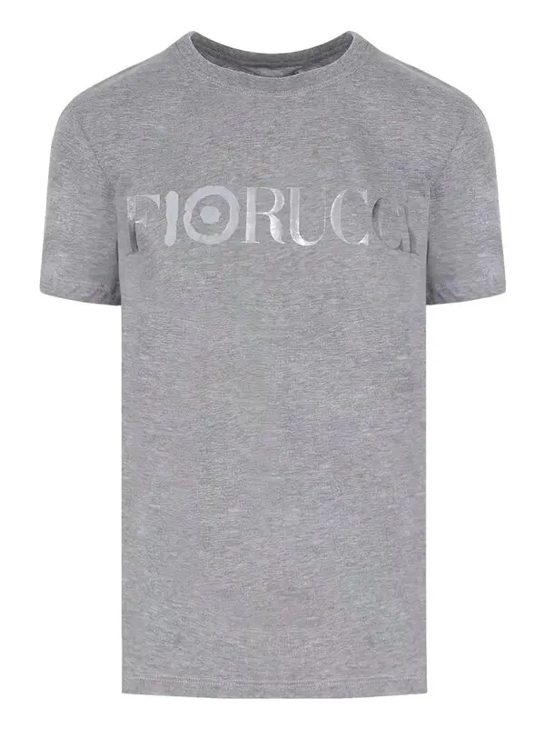 Fiorucci Logo-print Crew-neck T-shirt - Grey