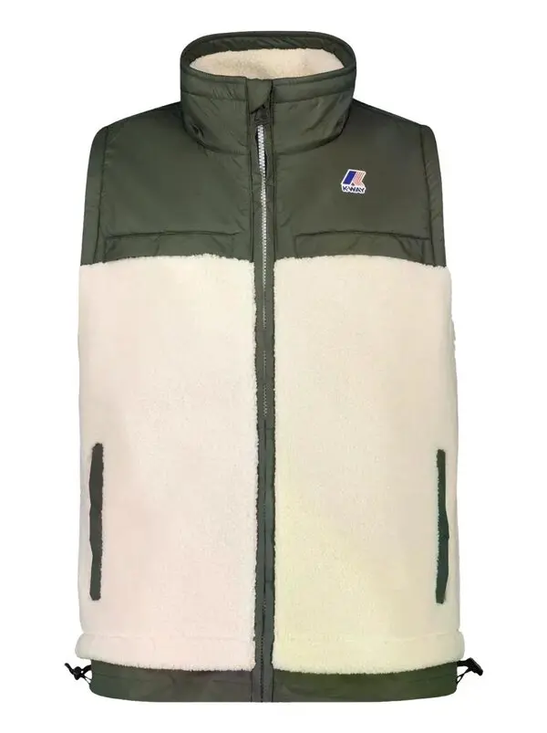 K-WAY Le Vrai 3.0 Zip-front Vest - Neutrals