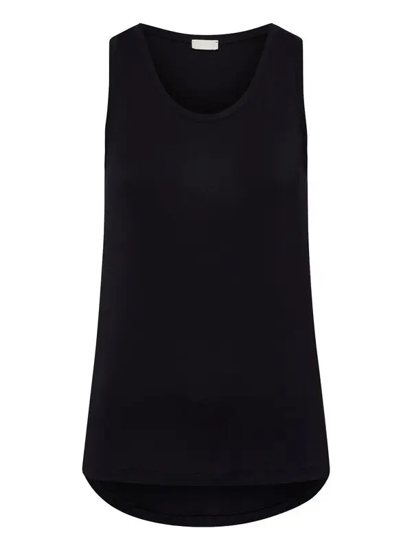 Hanro Modal-blend Yoga Tank Top - Black