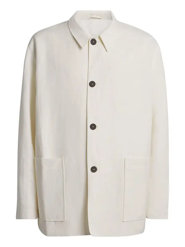Studio Nicholson Linen-wool Nopi Jacket - Neutral