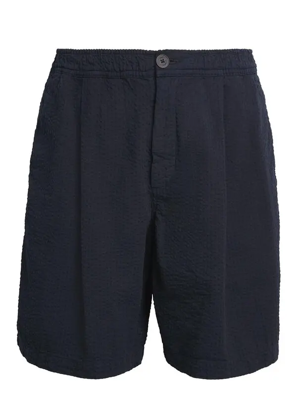 WAX LONDON Seersucker Shorts - Navy