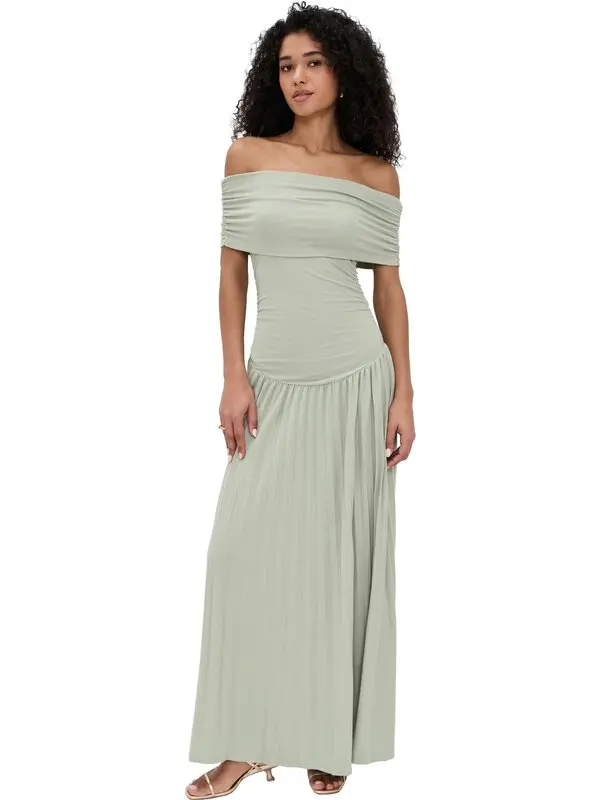 Lioness Field Of Dreams Maxi Dress - Light Sage