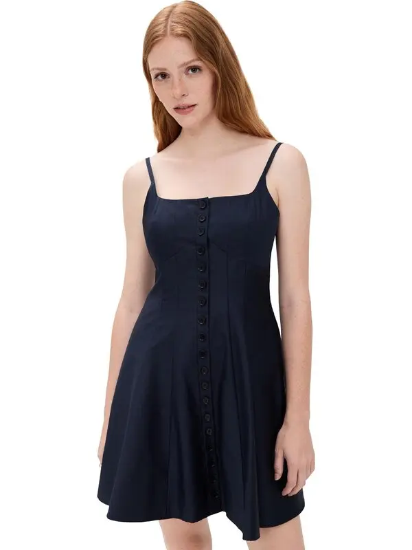 LA LIGNE Alba Mini Dress - Midnight