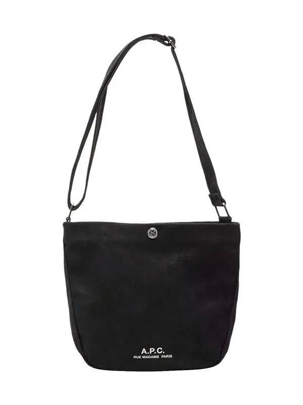 A.p.c. Canvas Shoulder Bag - Black