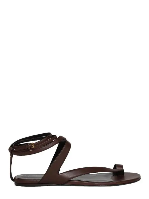Khaite Aimee Ankle Strap Sandal - Brown