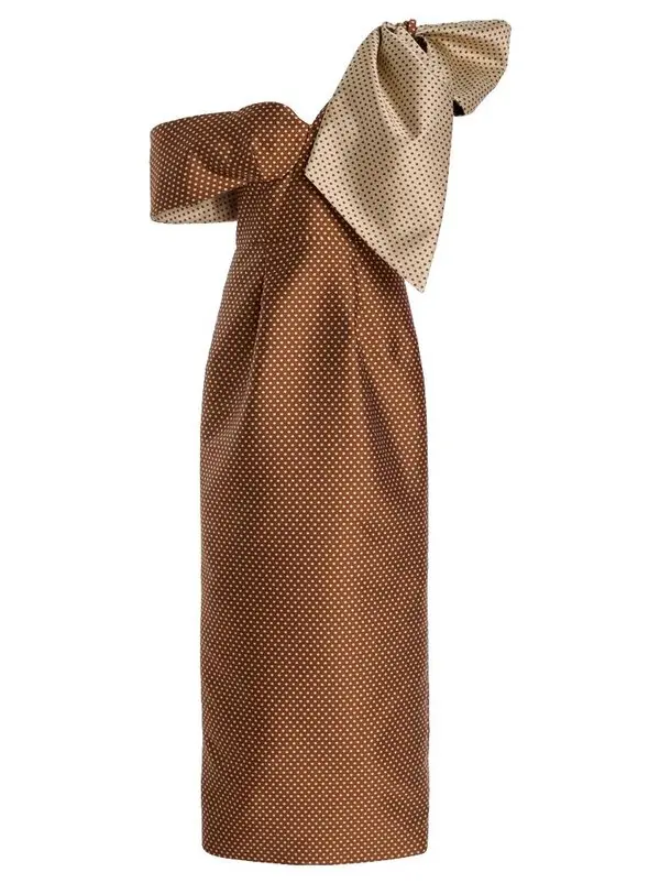 Rosie Assoulin Loop-dy Loo Dress - Brown