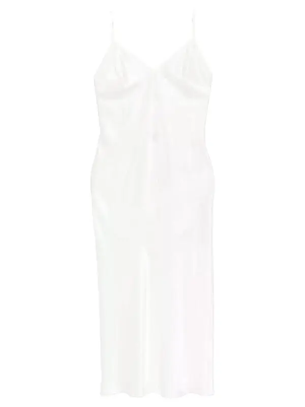 GILDA & PEARL Long Slip Dress - White