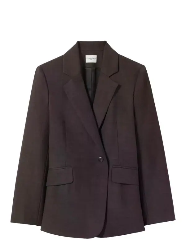 Claudie Pierlot Single-breasted Wool Blazer - Brown