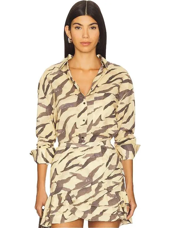 IRO PARIS Deriana Top - Print Tiger