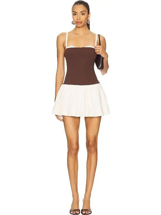 Show Me Your Mumu Tiffany Skort Dress - Chocolate