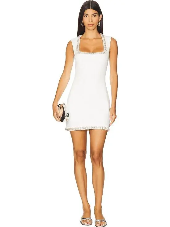 Retrofete Bexley Dress - White & Silver