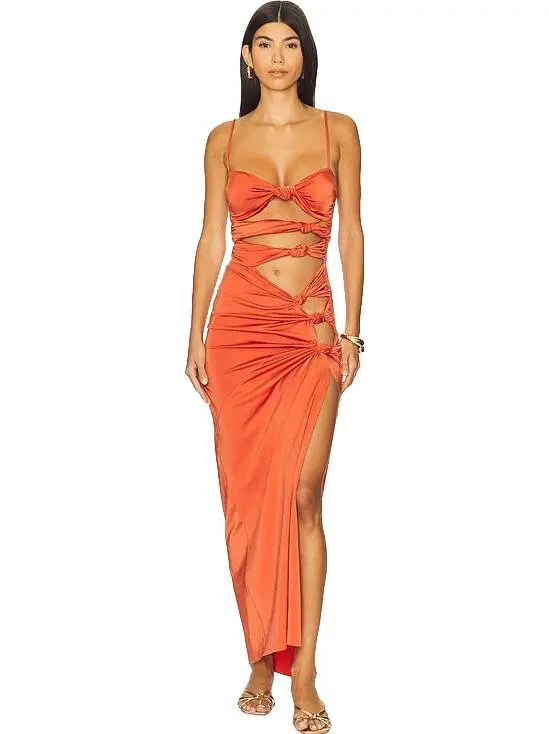 ANCORA Auric Dress - Orange