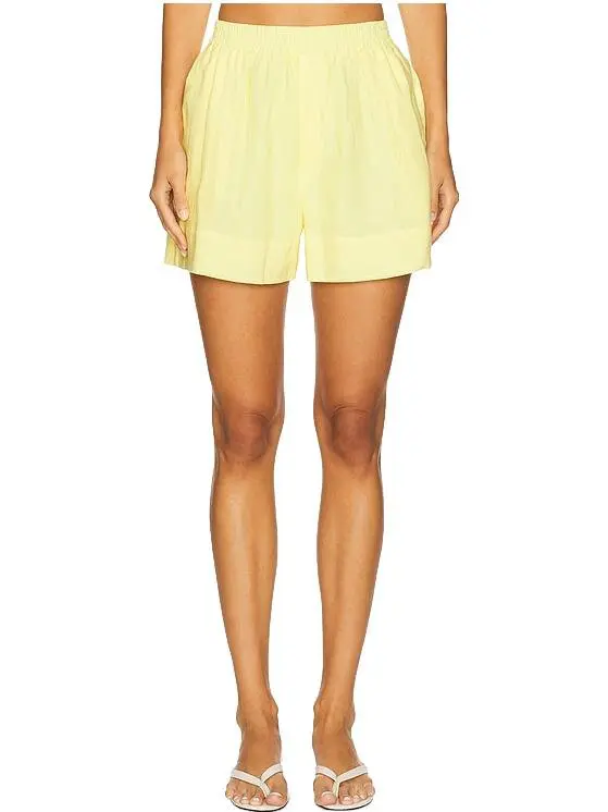 AEXAE Linen Waistband Short - Yellow