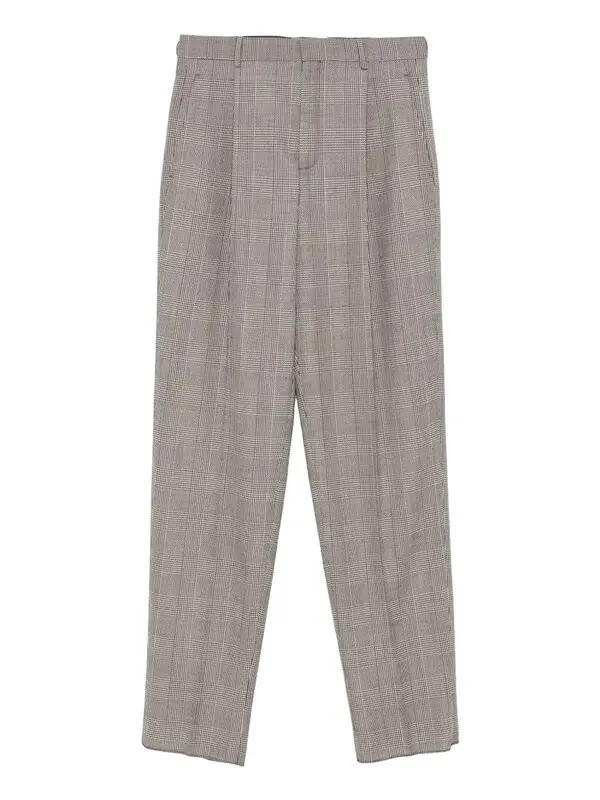 Saint Laurent Wool Trousers - Brown