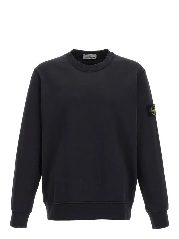 Stone Island Crew Neck Sweater - Black