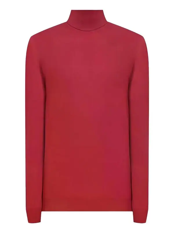 Brunello Cucinelli Cashmere Roll Neck Sweater - Red
