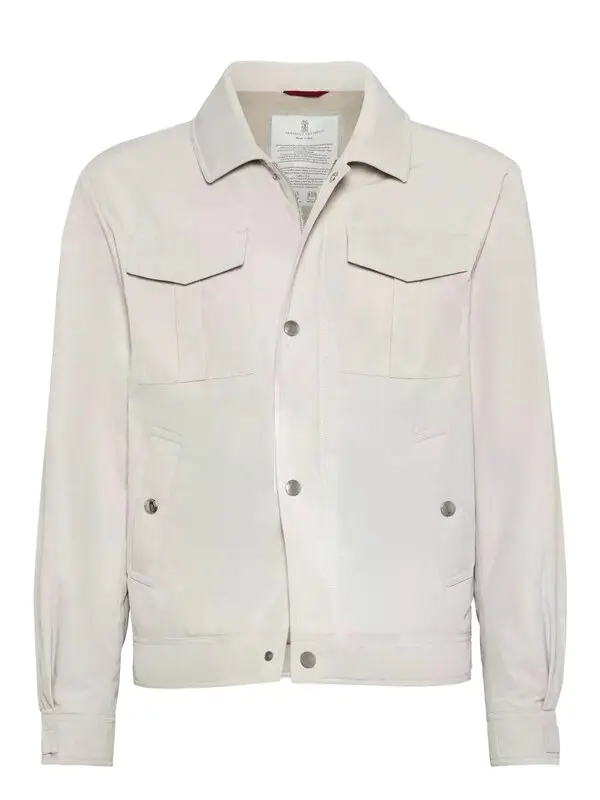 Brunello Cucinelli Padded Flap-pocket Jacket - Neutrals