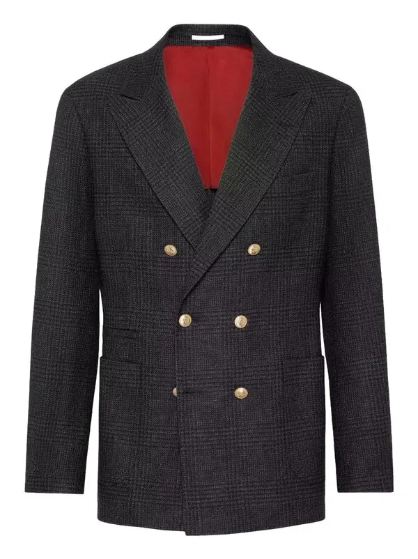 Brunello Cucinelli Double-breasted Blazer - Grey