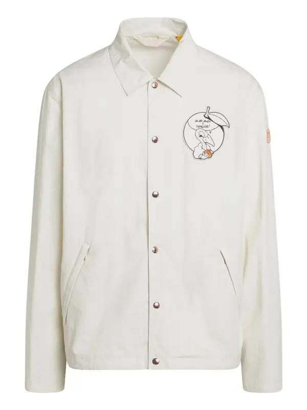 MONCLER X GILGA FARM BY DONALD GLOVER Satsuma Shacket In Canvas And Nylon - White