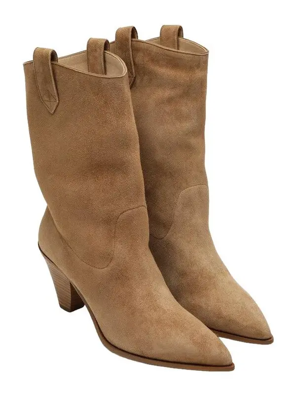 AQUAZZURA Boogie Texan Boots - Brown
