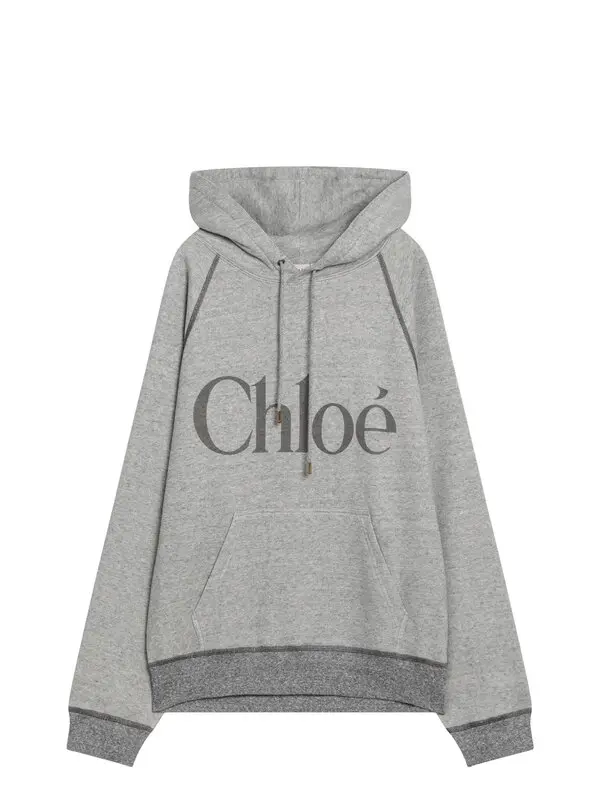 Chloé Hoodie With Logo - Grey