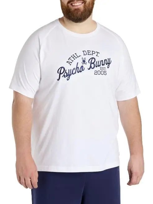 Psycho Bunny Big & Tall Fenton Graphic Tee - White