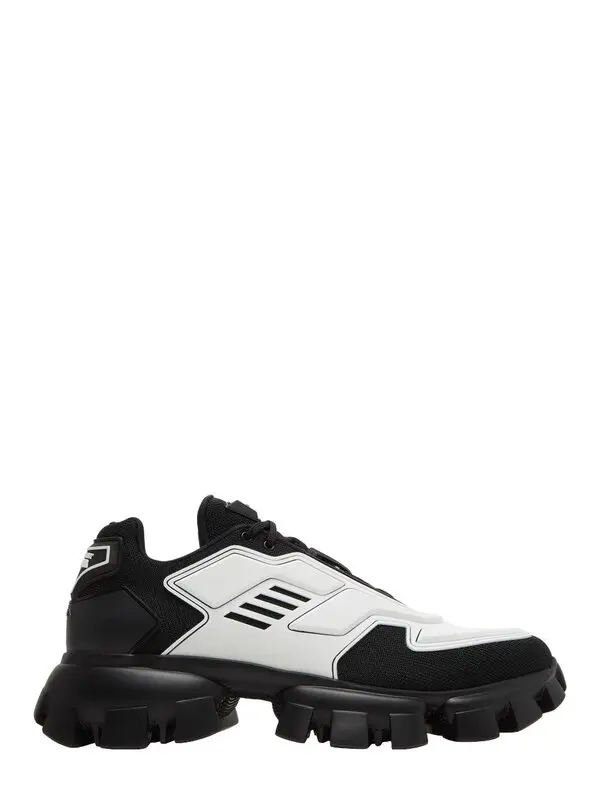 Prada Cloudbust Thunder Knit Sneakers - Black