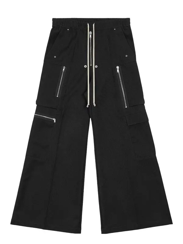 Rick Owens Wool Cargobela Pants - Black