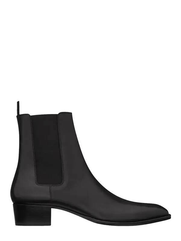 Saint Laurent Wyatt Chelsea Boot - Black