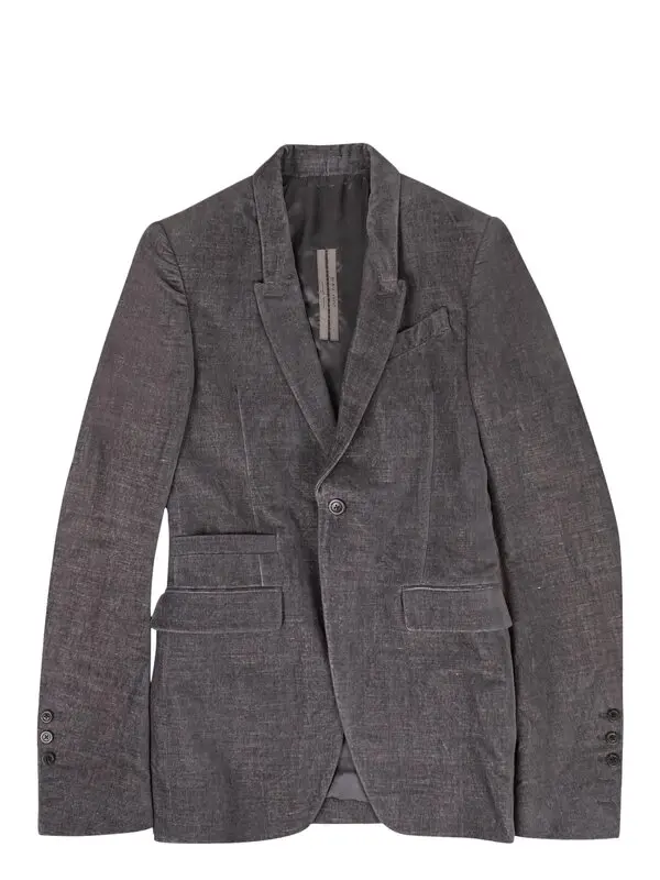 Rick Owens Woven Blazer - Blue