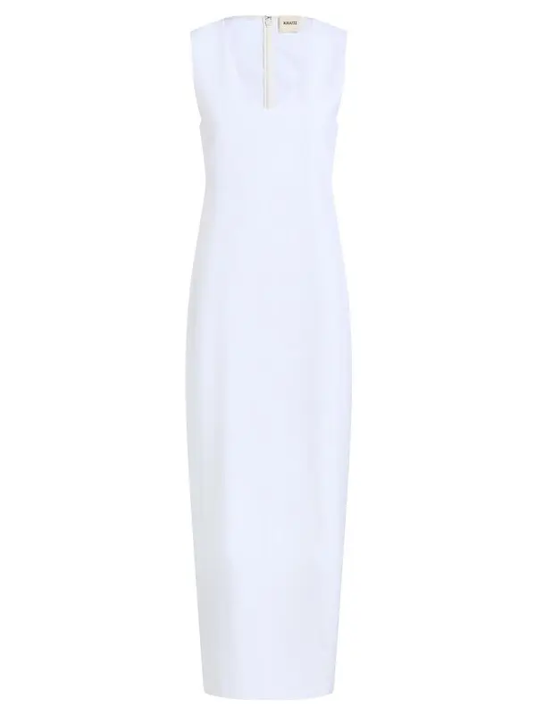 Khaite Avery Column Dress - White