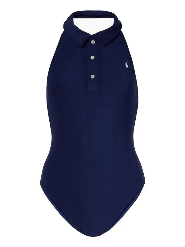 Polo Ralph Lauren Collar Halterneck Bodysuit - Blue