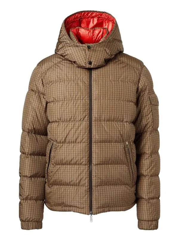 Moncler Jonage Hooded Down Jacket - Brown