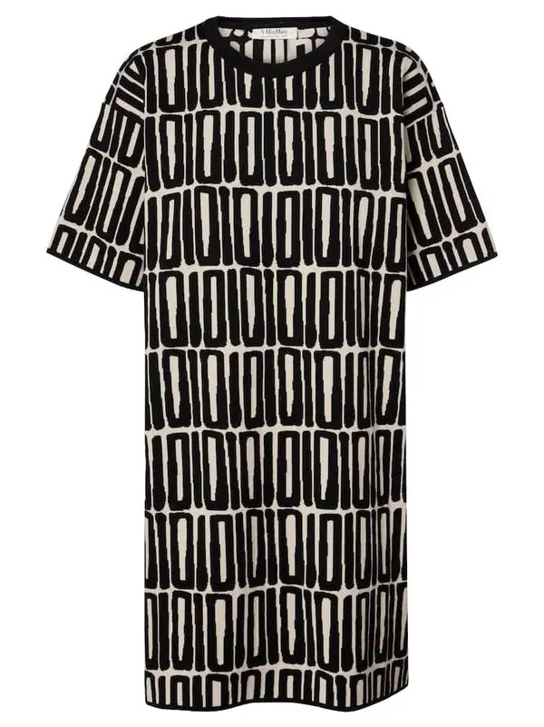 Max Mara Ospite Cotton Minidress - Black