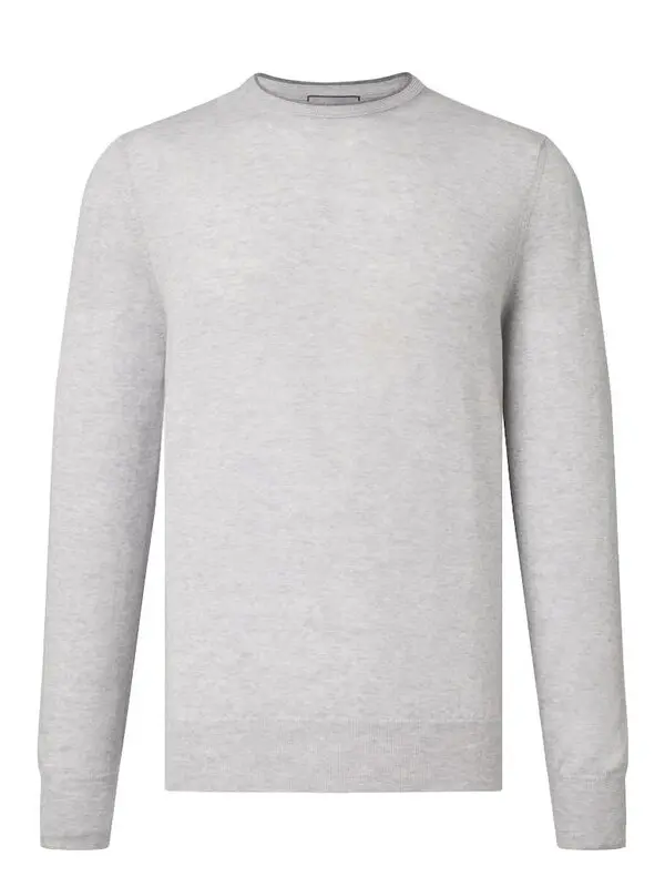 Canali Wool Crewneck Sweater - Grey