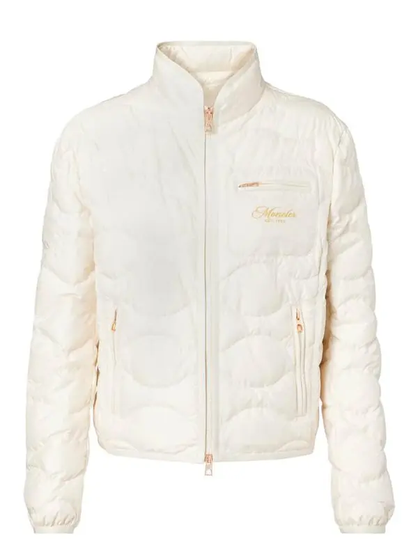 Moncler Tegea Quilted Ripstop Down Jacket - White