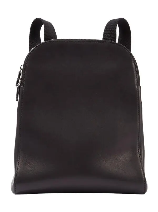 THE ROW Leather Backpack - Black