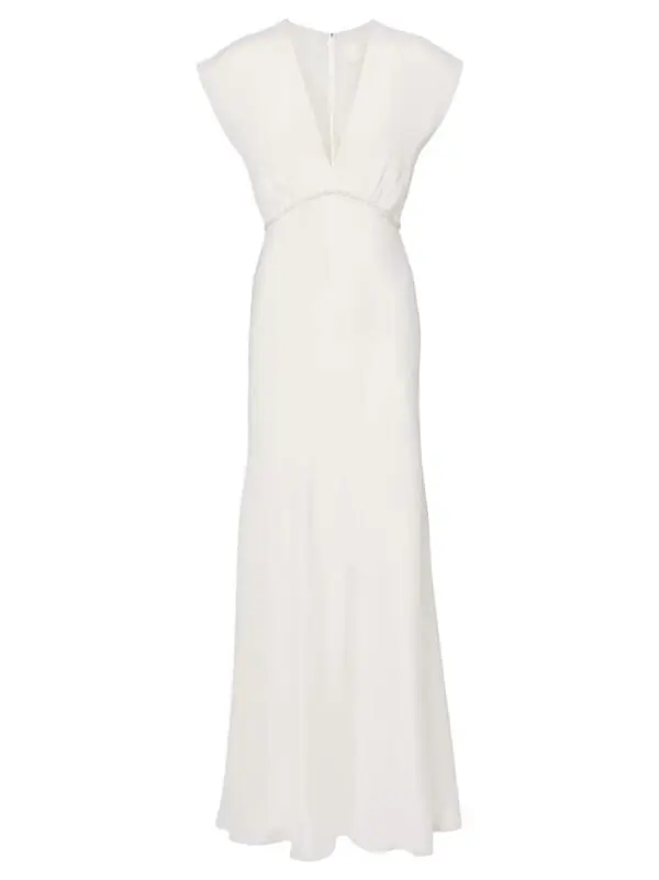 Max Mara Burano Silk Gown - White
