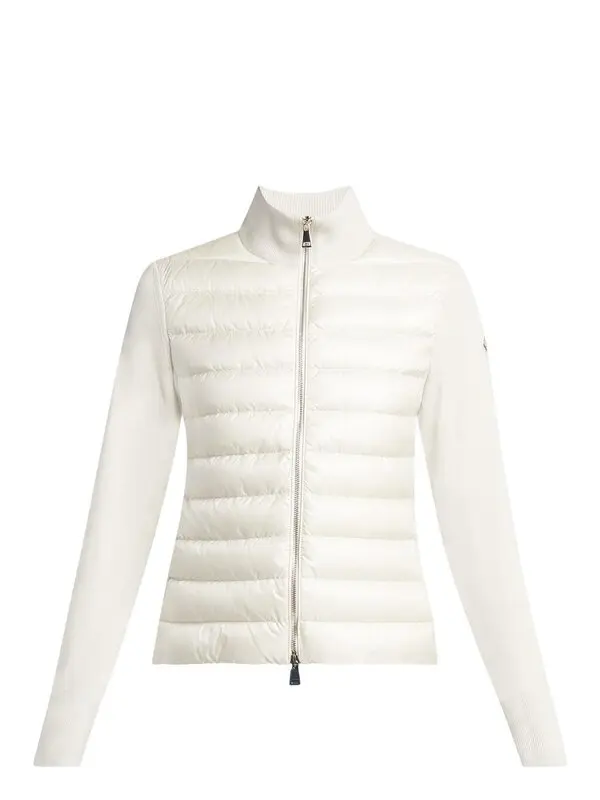 Moncler Quilted Combo Down Short Cardigan - Ltbeig