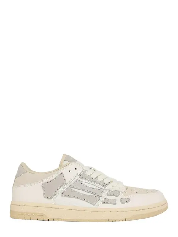 Amiri Leather Skel Top Sneakers - Grey