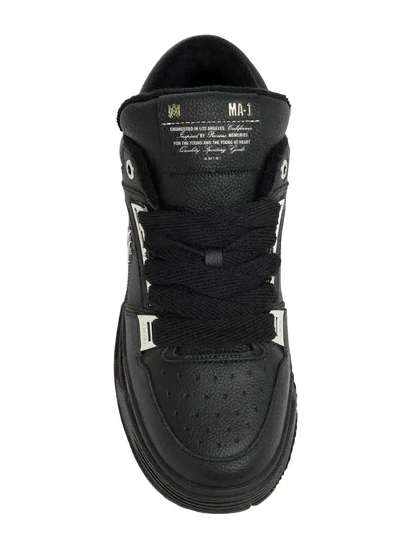 Amiri Ma-1 Leather High-top Sneakers - Black