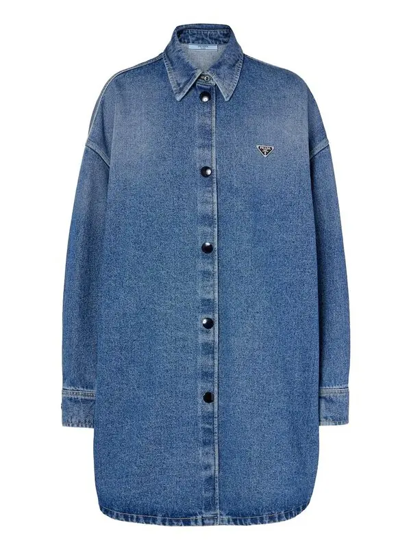 Prada Cotton Denim Shirt - Blue