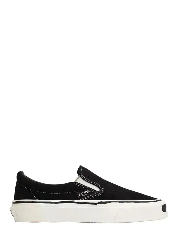 KAMIYA Cornell Vulcanized Slip-on Sneakers - Black