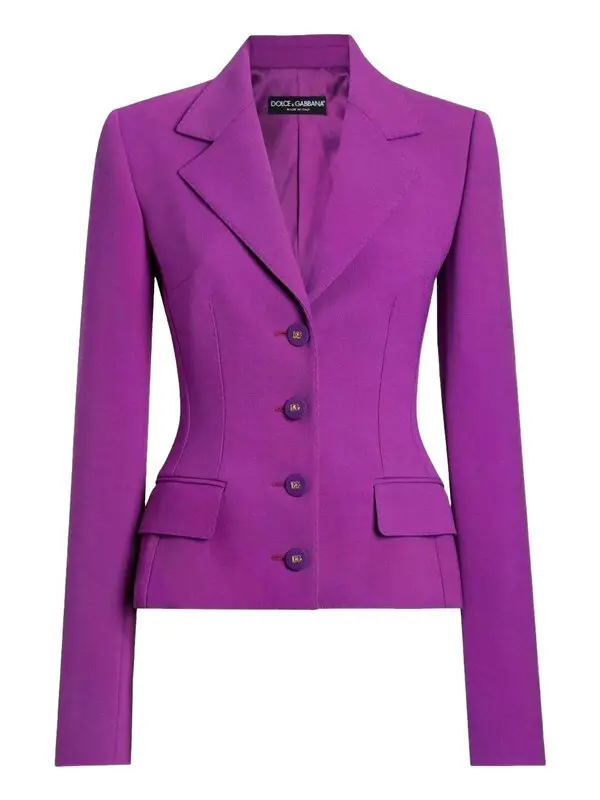 Dolce & Gabbana Wool Blazer - Purple