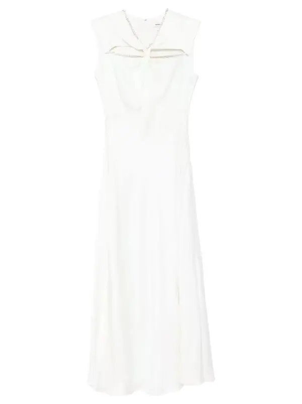 Sandro Crystal-embellished Maxi Dress - White