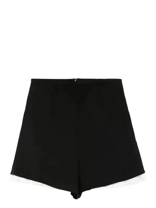 Sandro High-waisted Shorts - Black