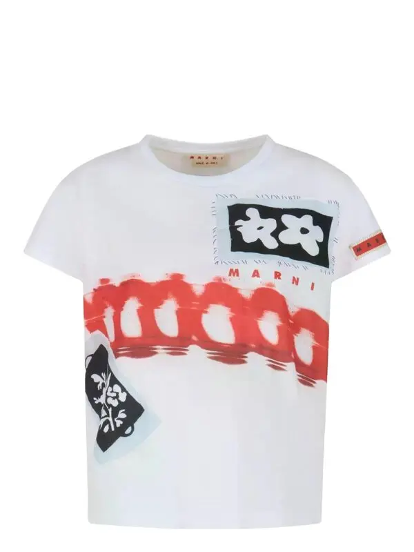 Marni Graphic Print T-shirt - White